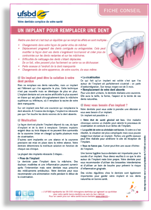 Vidéos et Fiches patients - UFSBDUFSBD